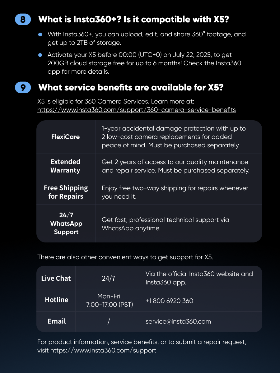 Insta360 X5 Technical FAQs - Part 2 - Insta360 Community Forum
